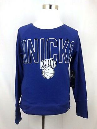 '47 Brand - New York Knicks Sweater Womens Large Pullover NBA Blue