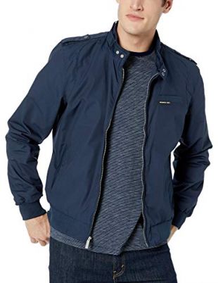 Members Only - Members Only Men's Original Iconic Racer Jacket, Navy