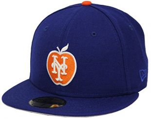 New Era - New Era 59Fifty Big Apple New York Mets Blue Fitted Cap