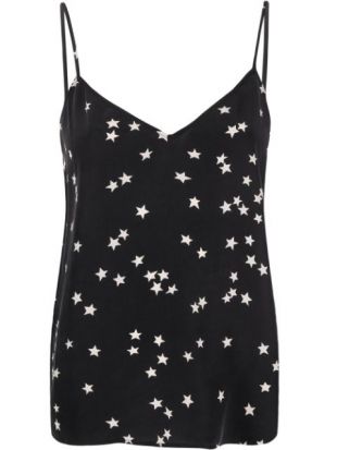 Equipment - star-print silk cami top