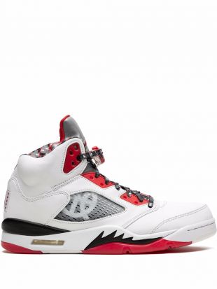 NIKE AIR JORDAN - Air Jordan 5 Retro Q54 Sneakers in in White ...