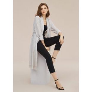 lilysilk - Women Mid-length Solid Color Silk Trench Coat