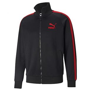 Puma - Men's Standard Iconic T7 Track Jacket, Black, Medium