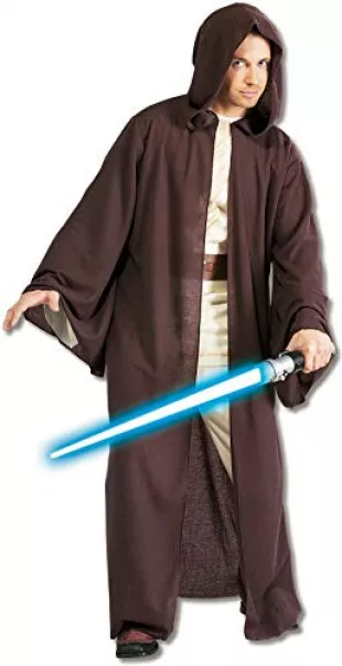 Rubie's - Star Wars Deluxe Hooded Jedi Robe Adult Sized Costumes, Brown ...