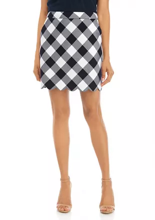 Crown & Ivy - Scallop Hem Skirt