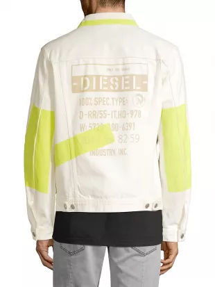 Diesel - Nhill Neon Tape Denim Jacket