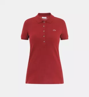 Lacoste - Polo slim rouge