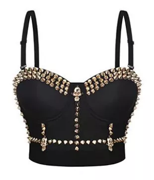 bslingerie - Metallic Studs Bustier Top