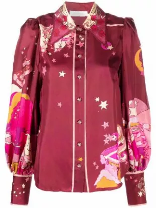 Zimmermann - Star-Print Button-Up Shirt