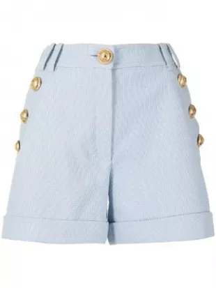 Balmain - Double-Button Fastening Tailored Shorts