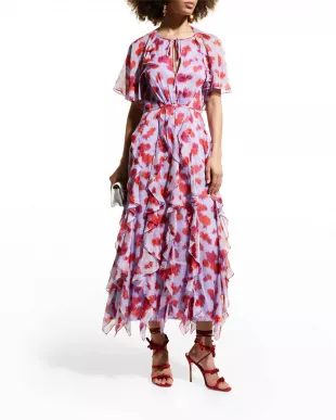 Caroline Herrera - Ruffle Maxi Dress