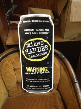 Mikes hard lemonade beer tin metal sign