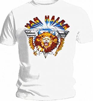 official - VAN HALEN-LION-T - SHIRT OFFICIEL POUR HOMME - Blanc - Medium