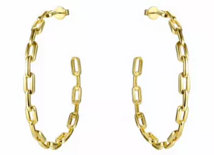Accessory Concierge - Anchor Chain Hoops