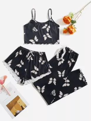Shein - Butterfly Pajamas