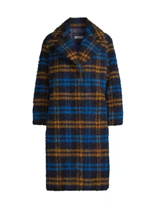 apparis - Tikka Plaid Check Pattern Coat