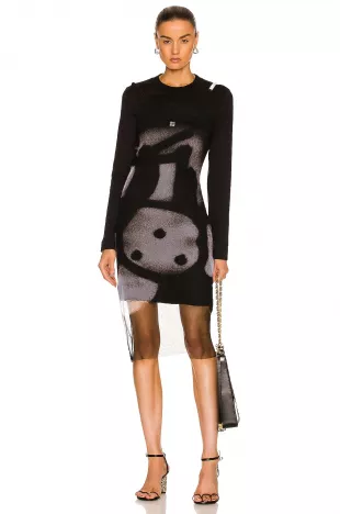 Givenchy - Oversized Open Side T-Shirt Dress