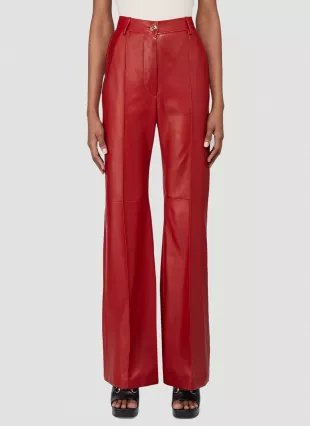Gucci - Leather Pants in Red