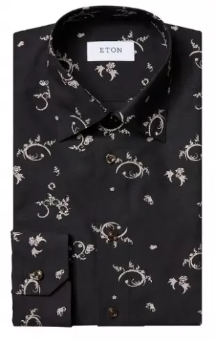 Eton - Contemporary Fit Embroidered Dress Shirt
