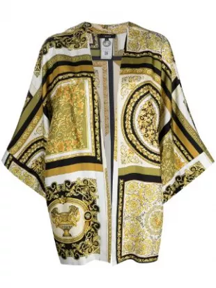 Versace - Baroque Print Silk Robe