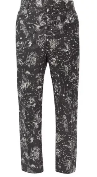 Valentino Garavani - Zodiac Print Straight Leg Trousers