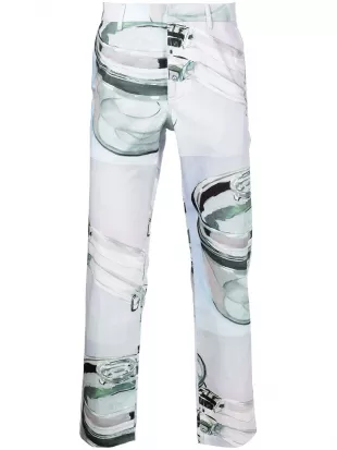 Rochambeau - Relaxed Fit Pyrex Print Pant