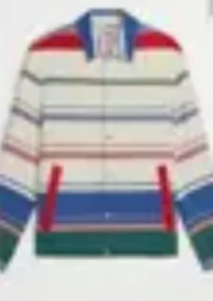 Zara - Striped Red Green Blue Jacket