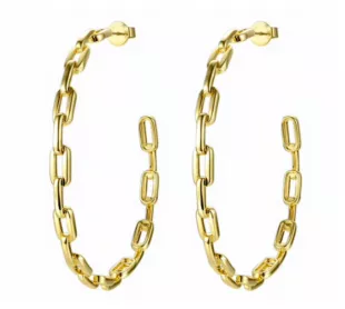 Accessory Concierge - Anchor Chain Hoops