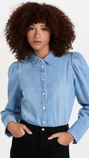 Frame - Voluminous Puff Sleeve Shirt