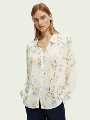 Scotch & Soda - Printed Long Sleeved Shirt