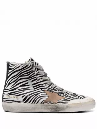 Golden Goose - Zebra High Top Sneakers