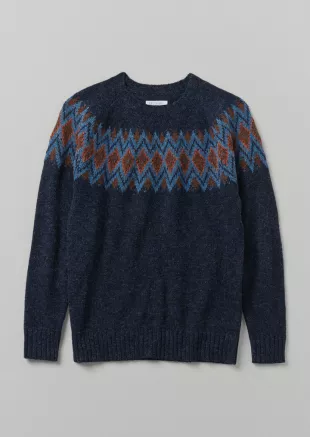 toast - Fair Isle Diamond Yoke Sweater