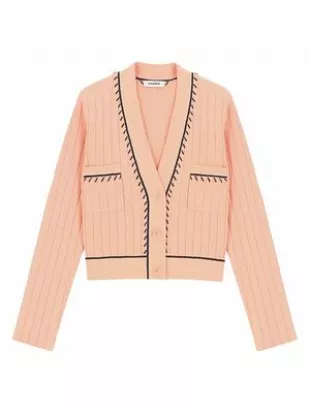 Sandro - Embroidered Cardigan