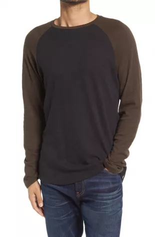 Rag & Bone - Classic Raglan Flame Long Sleeve T-Shirt