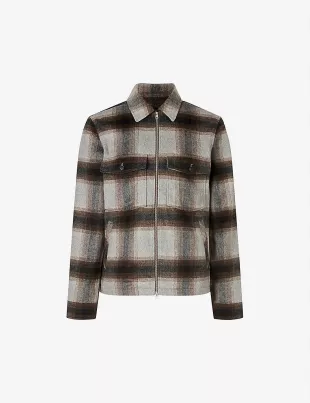 Allsaints - Vonroe Checked Woven Overshirt
