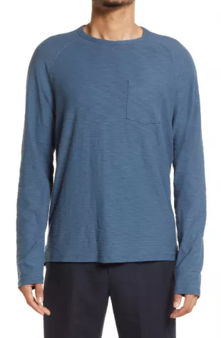 vince - Single Pocket Long Sleeve T-Shirt