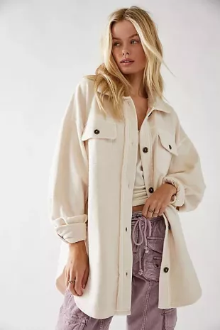 Free People - Synthetic Ruby Jacket