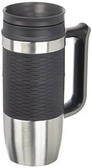 Trudeau - Maison Boardroom II Travel Mug, Stainless Steel/Grey