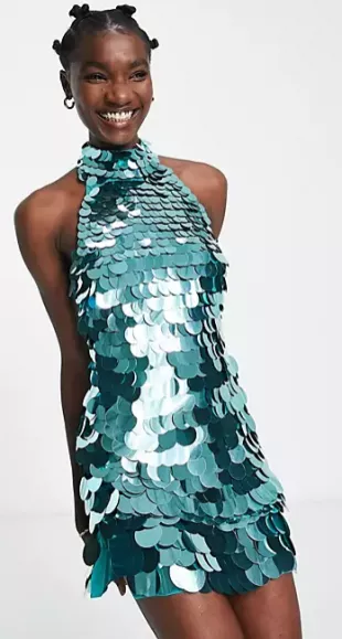 ASOS DESIGN - Sequin Disc Dress