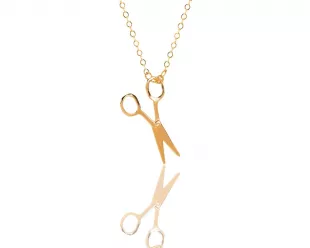 etsy - Gold Scissor Necklace