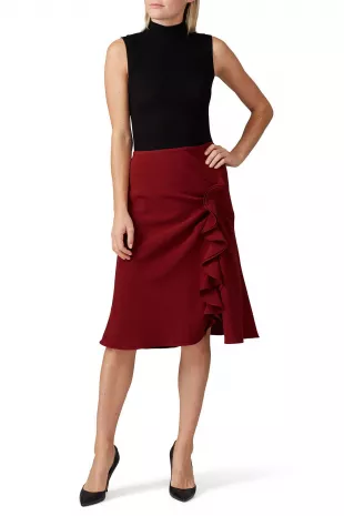 Prabal Gurung Collective - Ruffle Side Slit Skirt