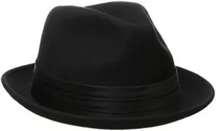 Stacy Adams - Men's Crushable Wool Felt Snap Brim Fedora Hat