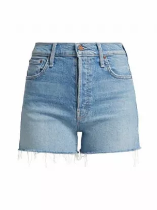 Mother - The Scrapper High-Rise Stretch Cut-Off Jean Shorts