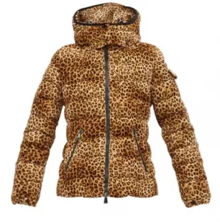 Moncler - Leopard-Print Down Jacket Women