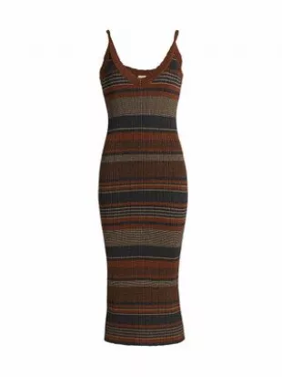 L'agence - Sandi Striped Knit Dress