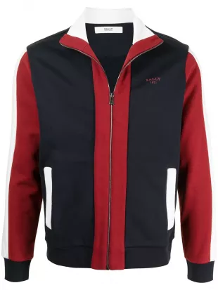 bally - logo colour-block jacket