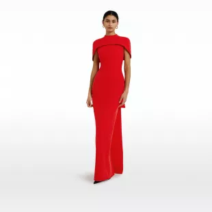 safiyaa - Kalika Scarlet Red Long Dress