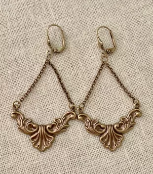 Unbranded - Phryne Fisher Antique Gold Filigree Art Deco Filigree Swag Bronze Brass Floral ...