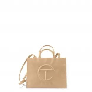 telfar - Medium Cream Shopping Bag