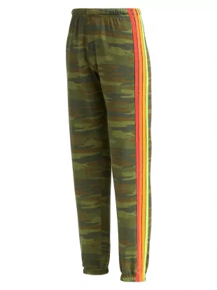 Aviator Nation - Neon Four-Stripe Sweatpants